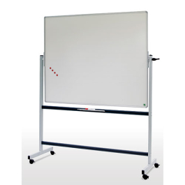 Tableau blanc rotatif émaillé 90 x 120cm