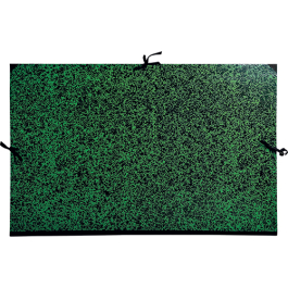 Carton à dessin Annonay avec rubans 67x94 cm - Pour format A1 - Vert