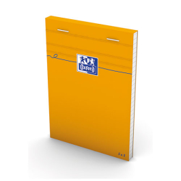 Bloc-note Ecriture 10,5x14,8cm quadrillé 5x5 (petits carreaux) 80g Idéa